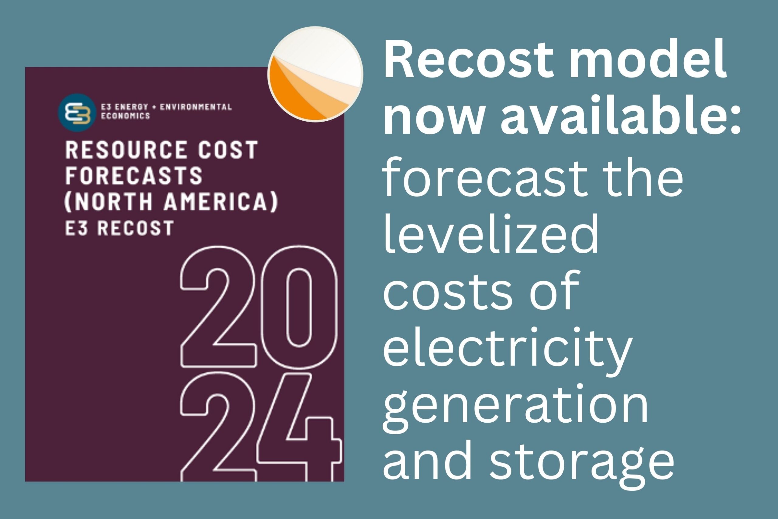 New Public Resource Cost Outlook and Cash Flow Model - E3